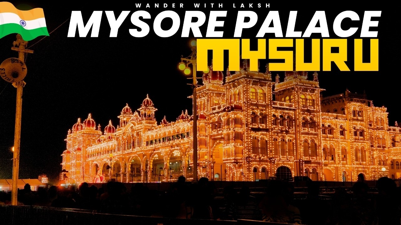 Mysore Palace | Light Show | Mysore | Karnataka | Day 2 |🇮🇳| Wander ...