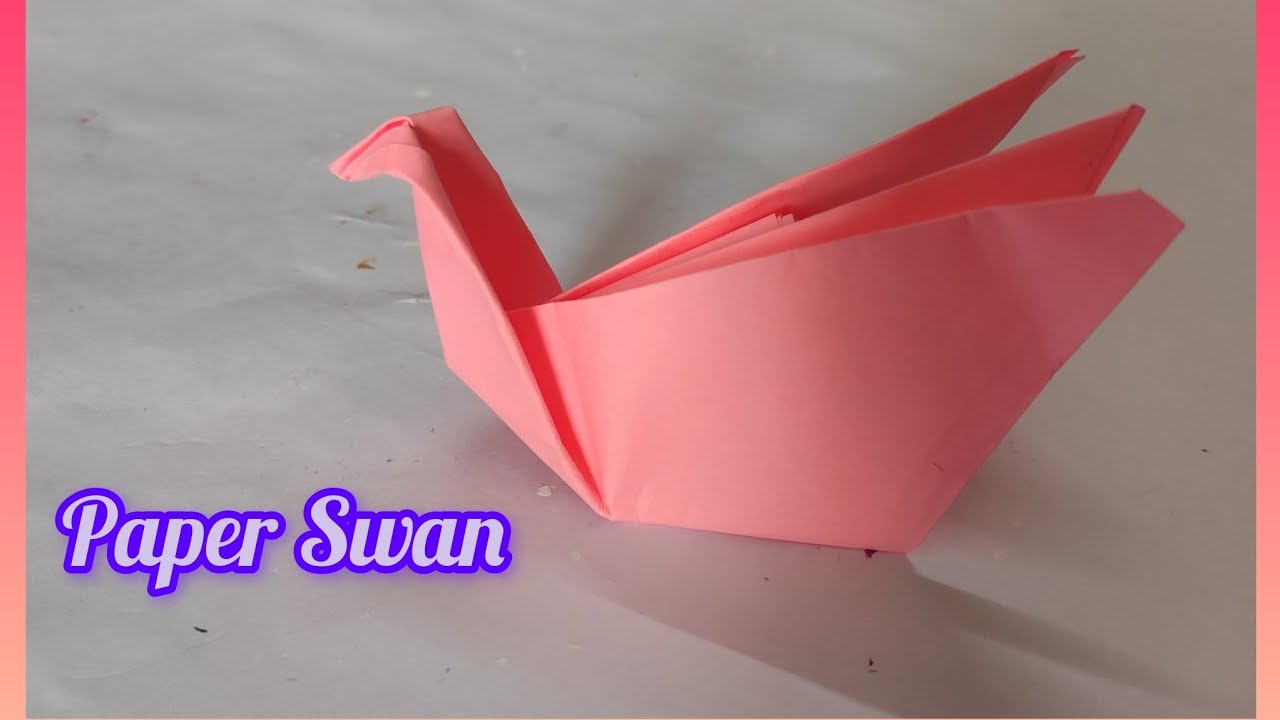 DIY - How to make paper swan easy / origami swan /easy craft ideas for ...