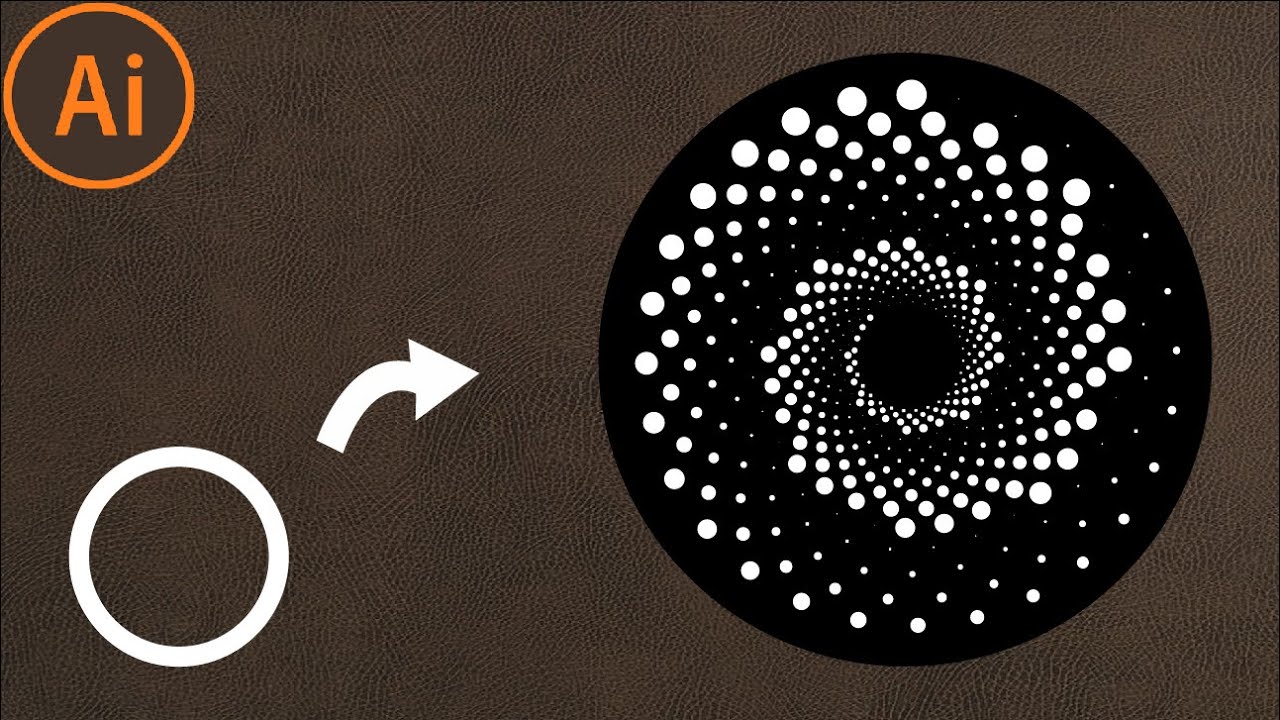 How to make a Stunning Dots Spiral(Design) - Illustrator ...