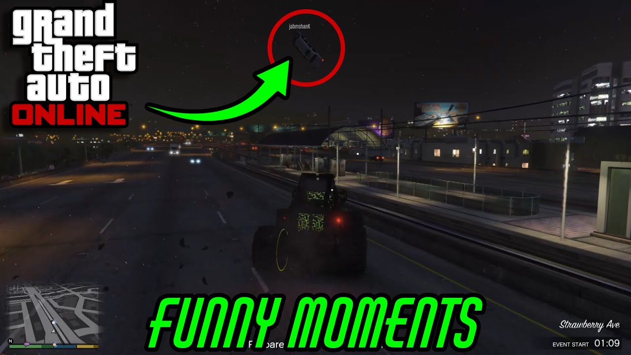 GTA 5 Online Funny Moments - THROWING CARS/FUNNY 1v1s - YouTube