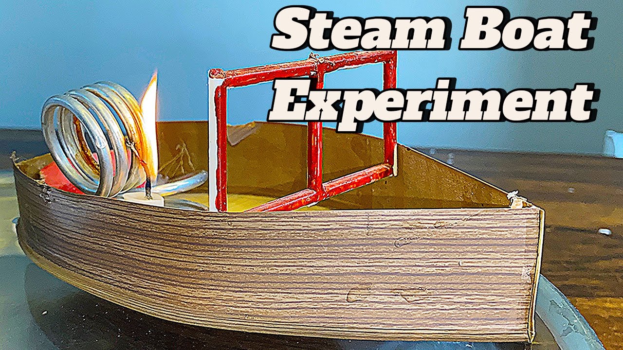 How To Make A Aluminum Pipe Steam Boat | Science Experiment - YouTube