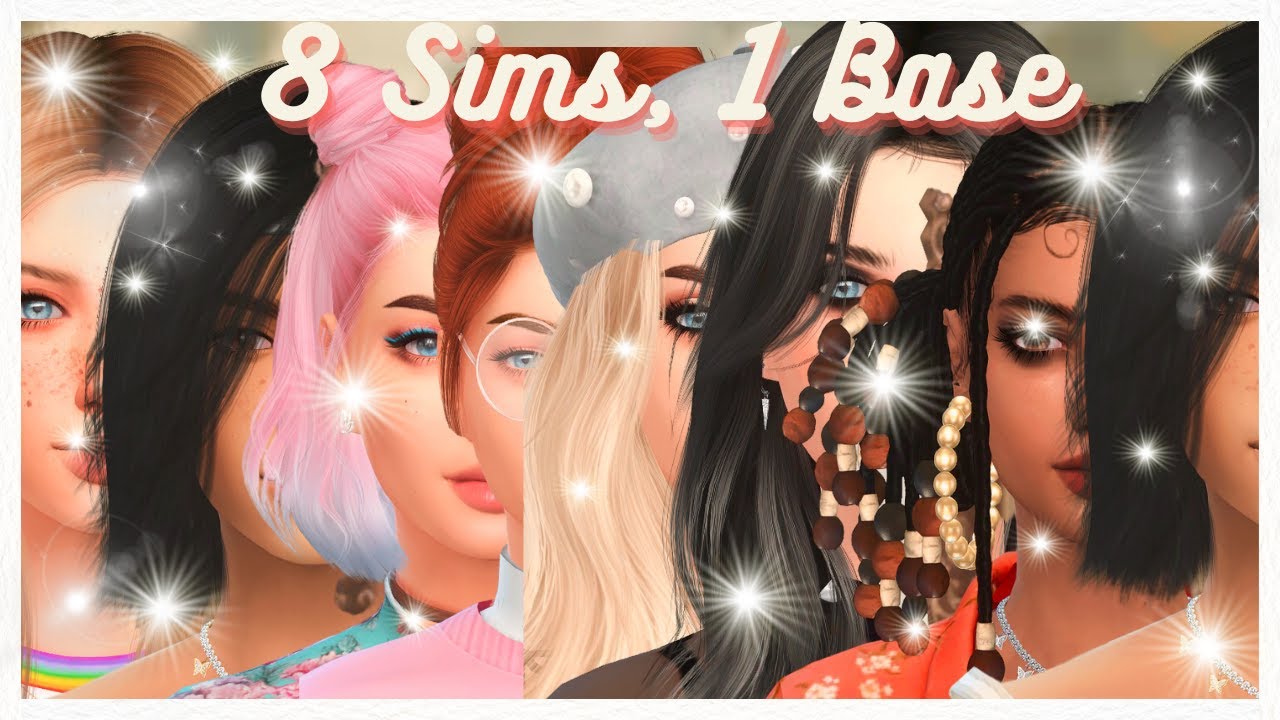 8 Sims, 1 Base Create-A-Sim Challenge - YouTube