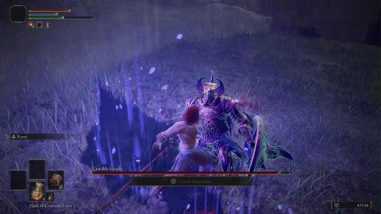 Elden Ring - Wizard Bob - Crucible Knight (Level 1, Spiked Caestus ...