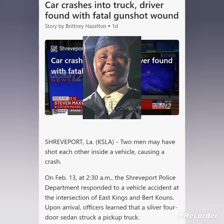 Christian Gant, 20 found in a crashed car fatally sh9t, another person ...