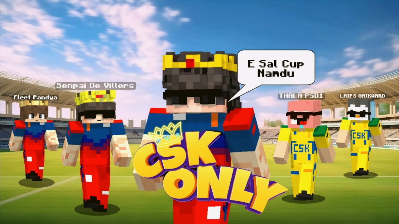 How I Secretly Joined "CSK ONLY" Minecraft Server |I Joined Csk Only ...