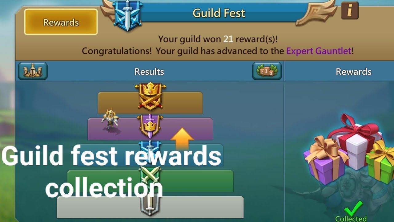 Guild fest reward collecting - YouTube