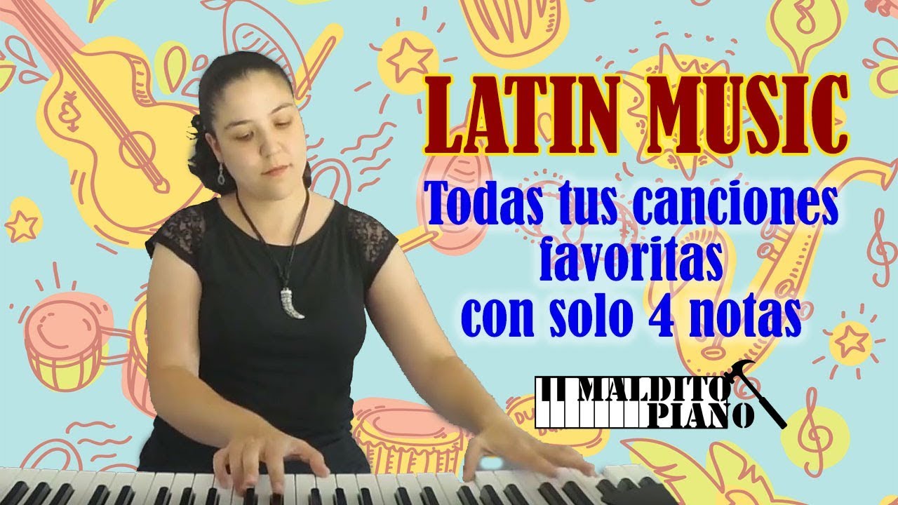 LATIN PIANO TUTORIAL: Acompaña cientos de canciones latinas y pop con ...