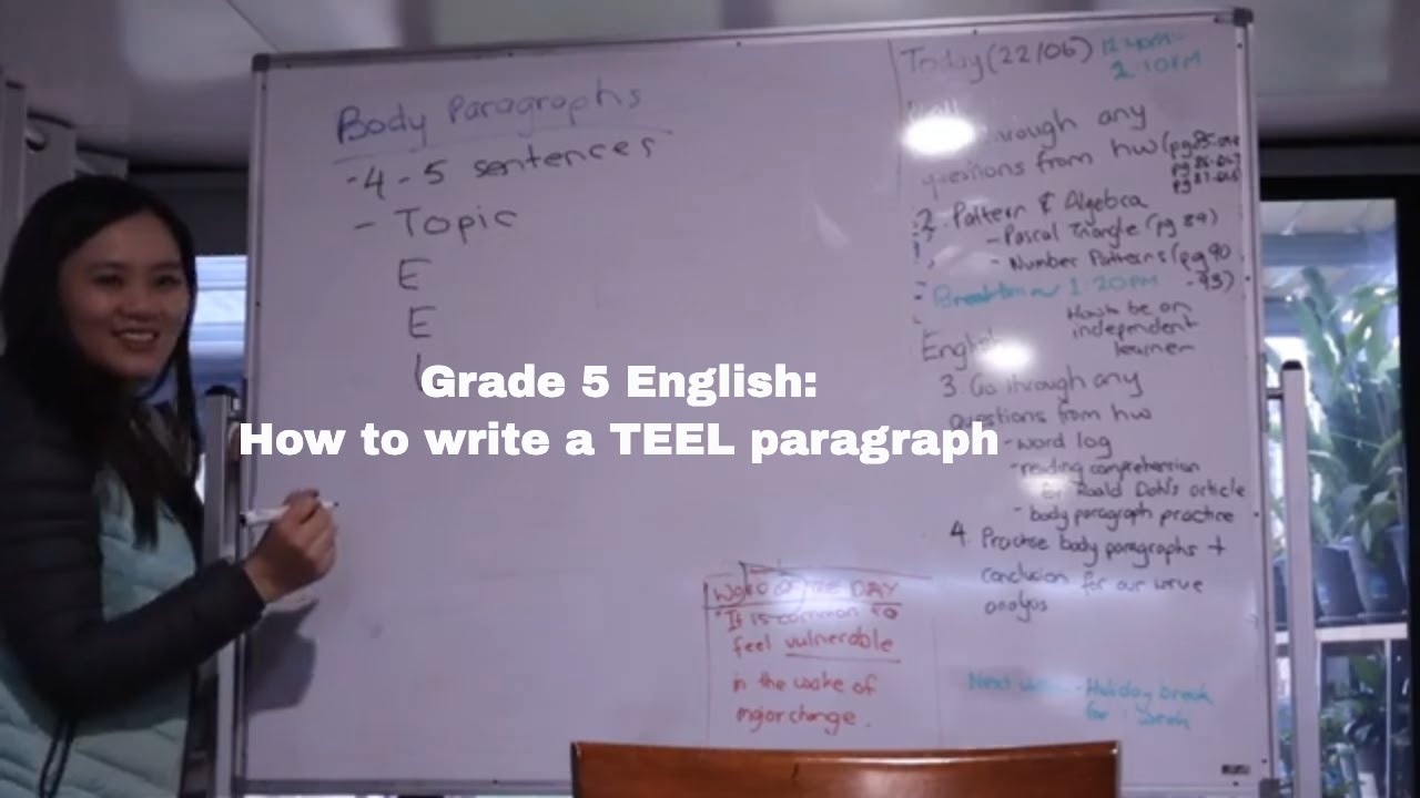 Roald Dahl's Grade 5 TEEL Writing Lesson - YouTube