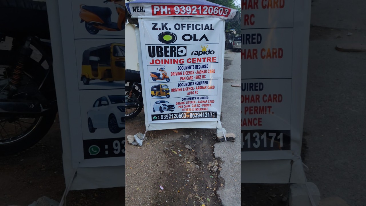 Uber attachment online Ola attached #uberdriver #uber #ubermoto #ola # ...