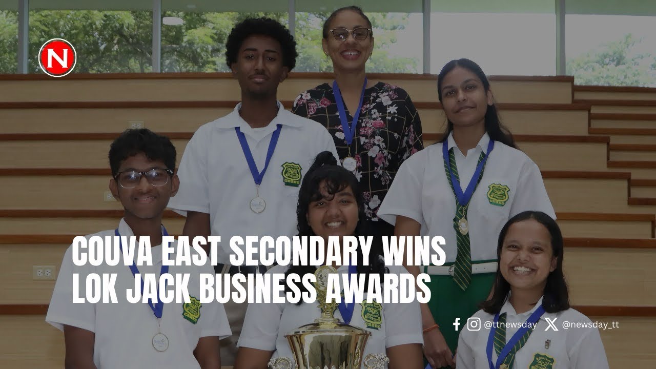Couva East Secondary wins Lok Jack Business Awards - YouTube