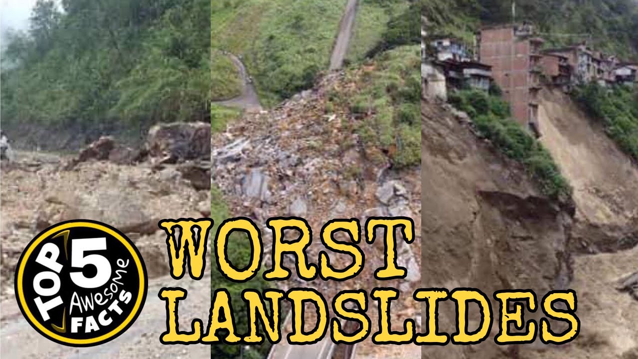 Top 5 Worst Landslides Caught on Camera - YouTube