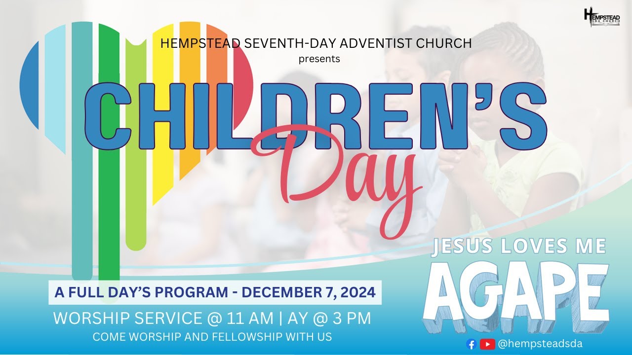 Children's Day Agape, Jesus Loves Me | Hempstead SDA Church - YouTube