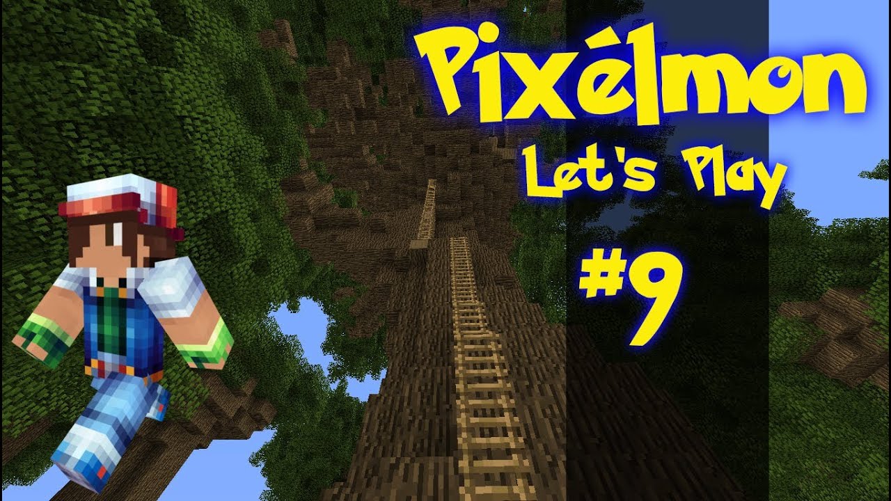 Let's Play Pixelmon S1 Ep9 Start a tree house - YouTube