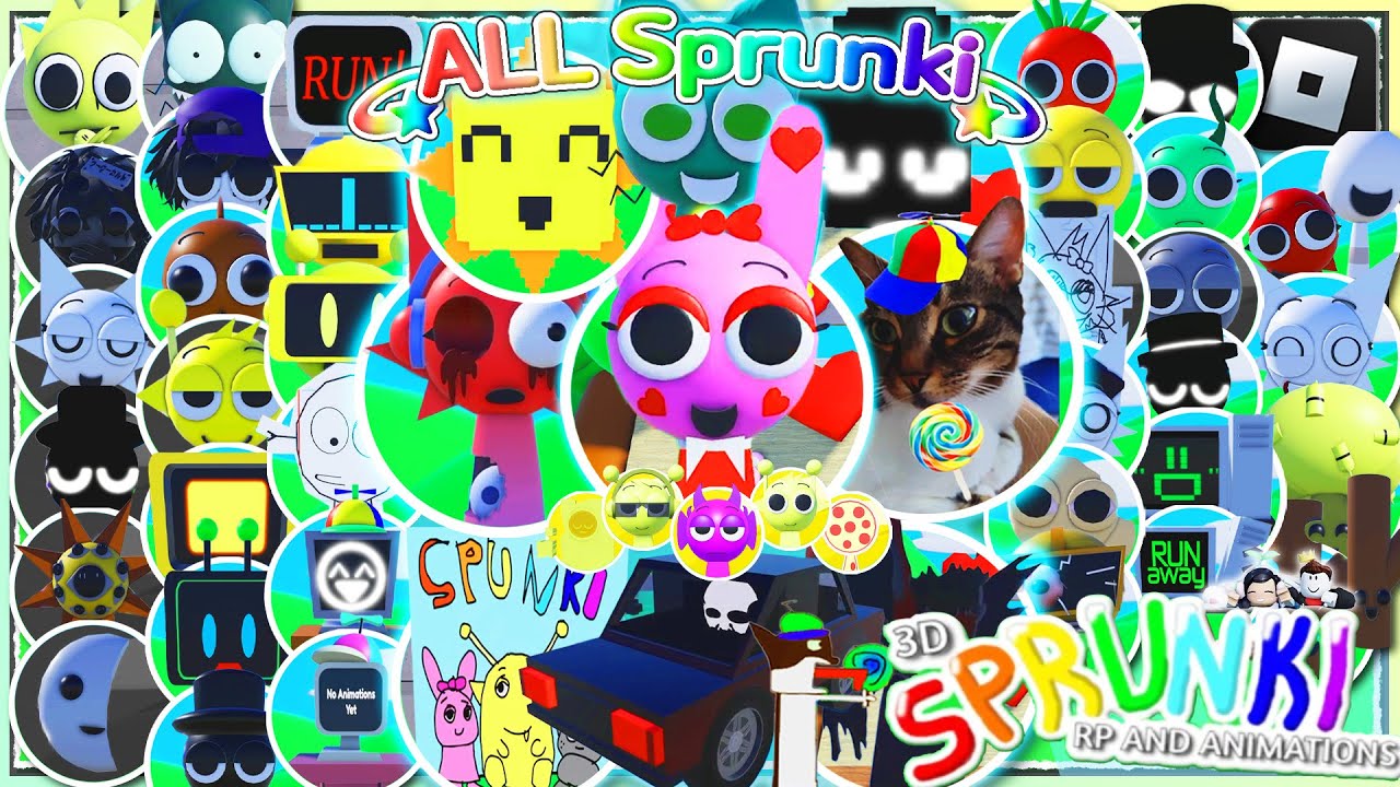 [🌈ALL Sprunki💝]🌈3D Sprunki RP And Animations🔎How To Get ALL Badges🎵 - 🎮 ...
