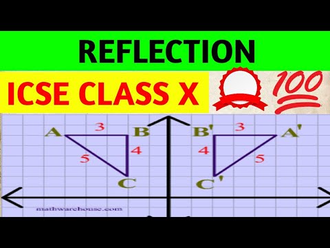 Reflection ICSE Class 10 Maths | Full Concept | Trick | Solve in 5 sec ...