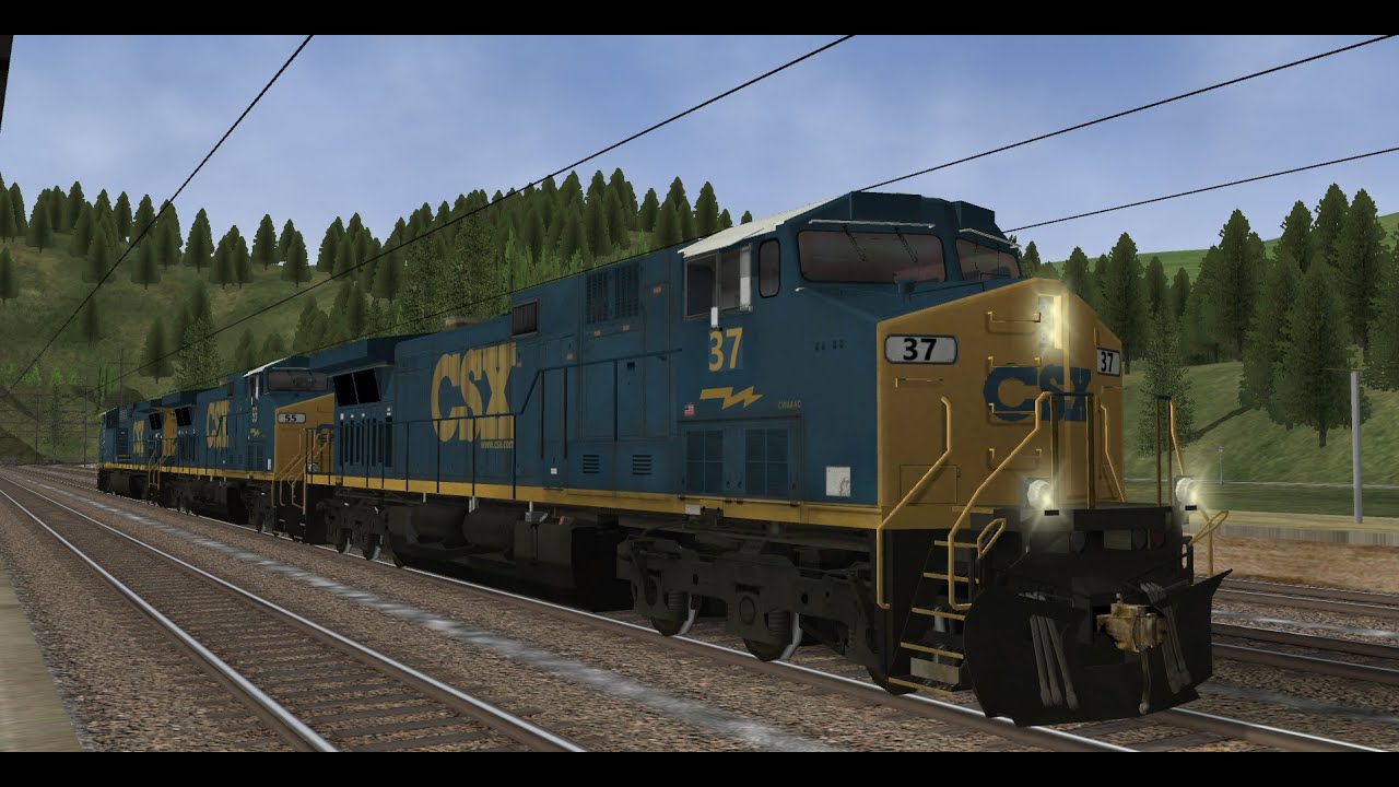 I Made CSX AC4400CW YN3C In ORTS/MSTS - YouTube