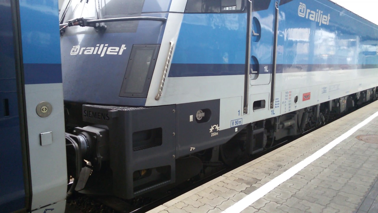 Ceske Drahy Railjet RJ 73 Bahnhof Meidling in Wien - YouTube