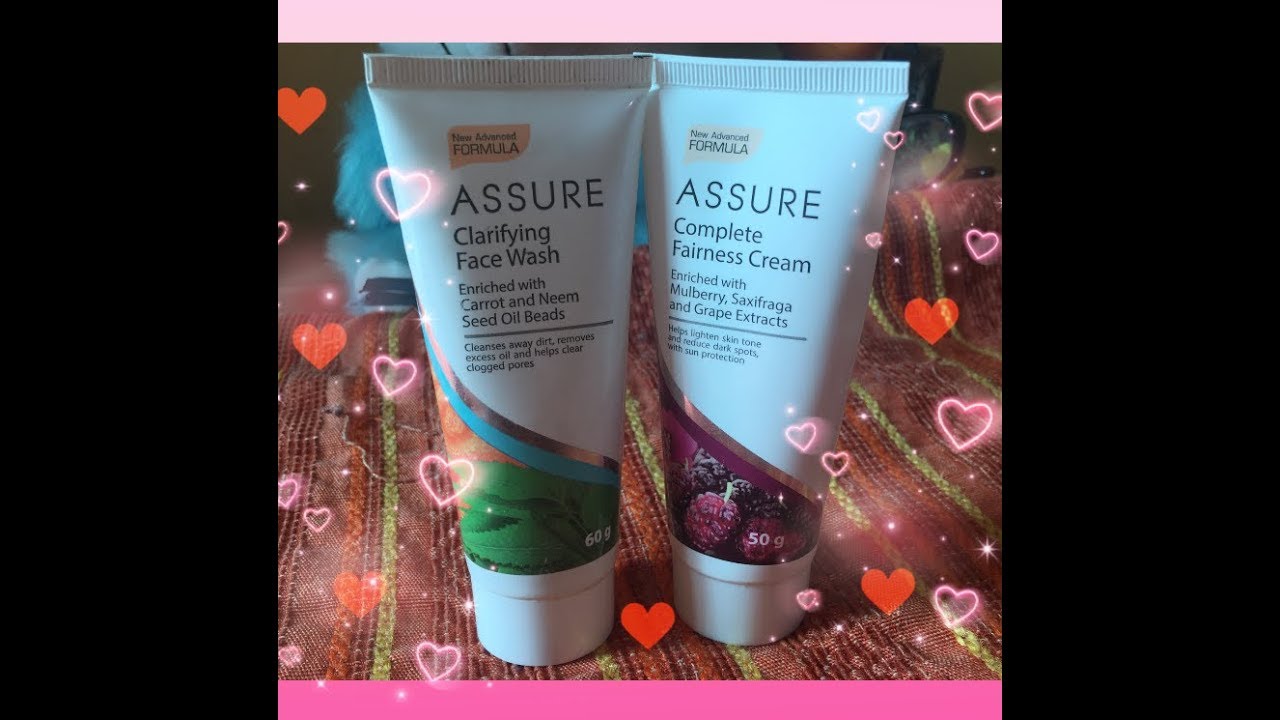Assure Clarifying Face wash and Fairness Cream Review - YouTube