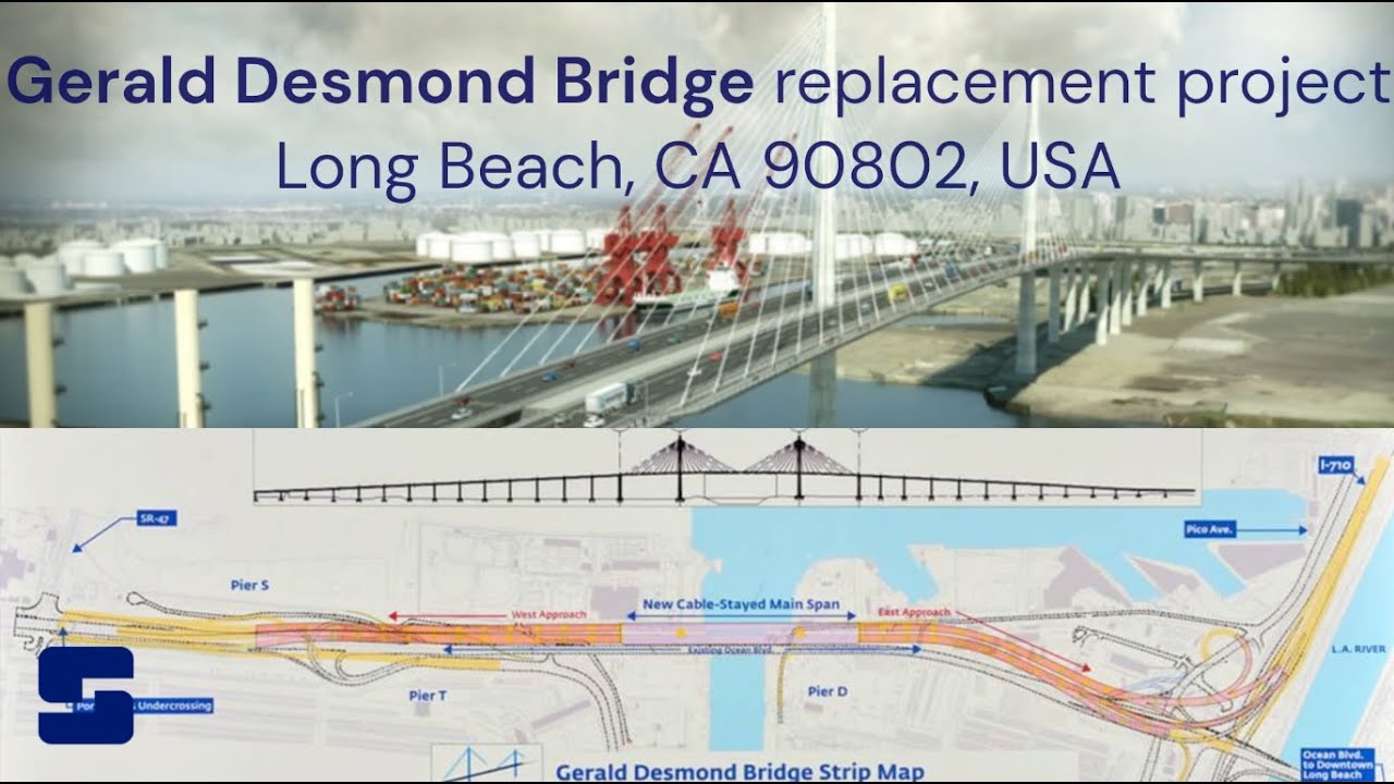 Gerald Desmond Bridge - replacement project. Long Beach, California ...