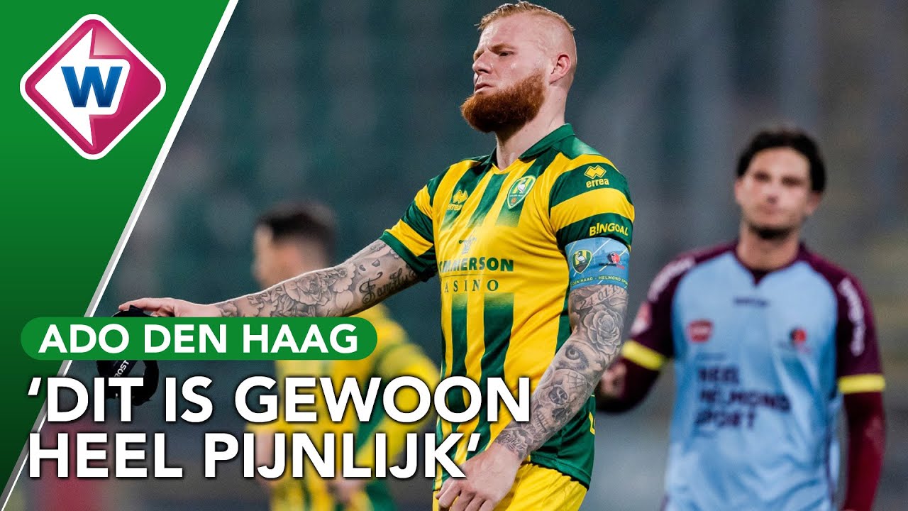 Teleurstelling groot bij ADO na gelijkspel tegen Helmond Sport - YouTube