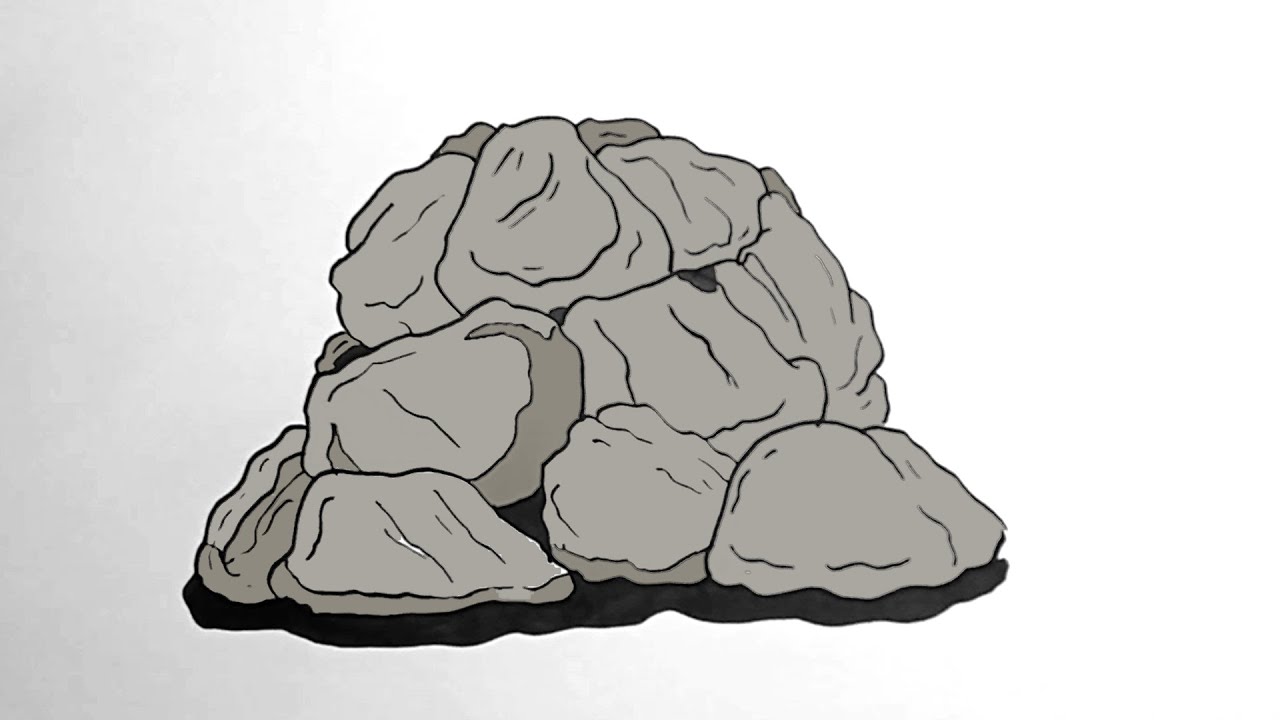How to Draw ROCKS in Easy Steps - YouTube
