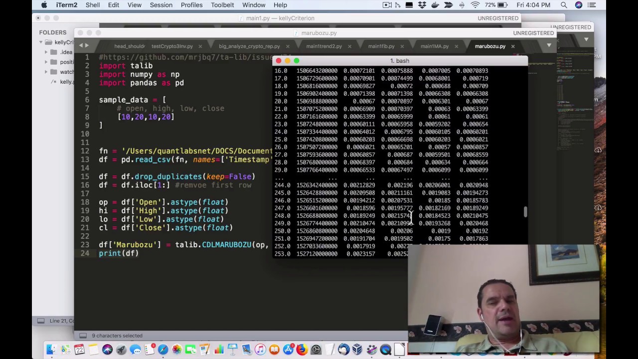 Market reversal with Marubozu Line Python TA Lib demo - YouTube