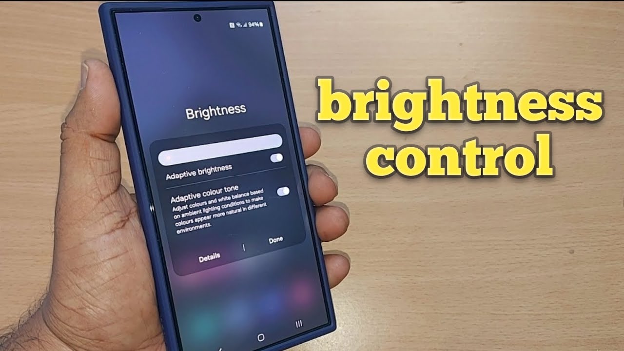 how to control brightness | brightness control on samsung s24 ultra ...
