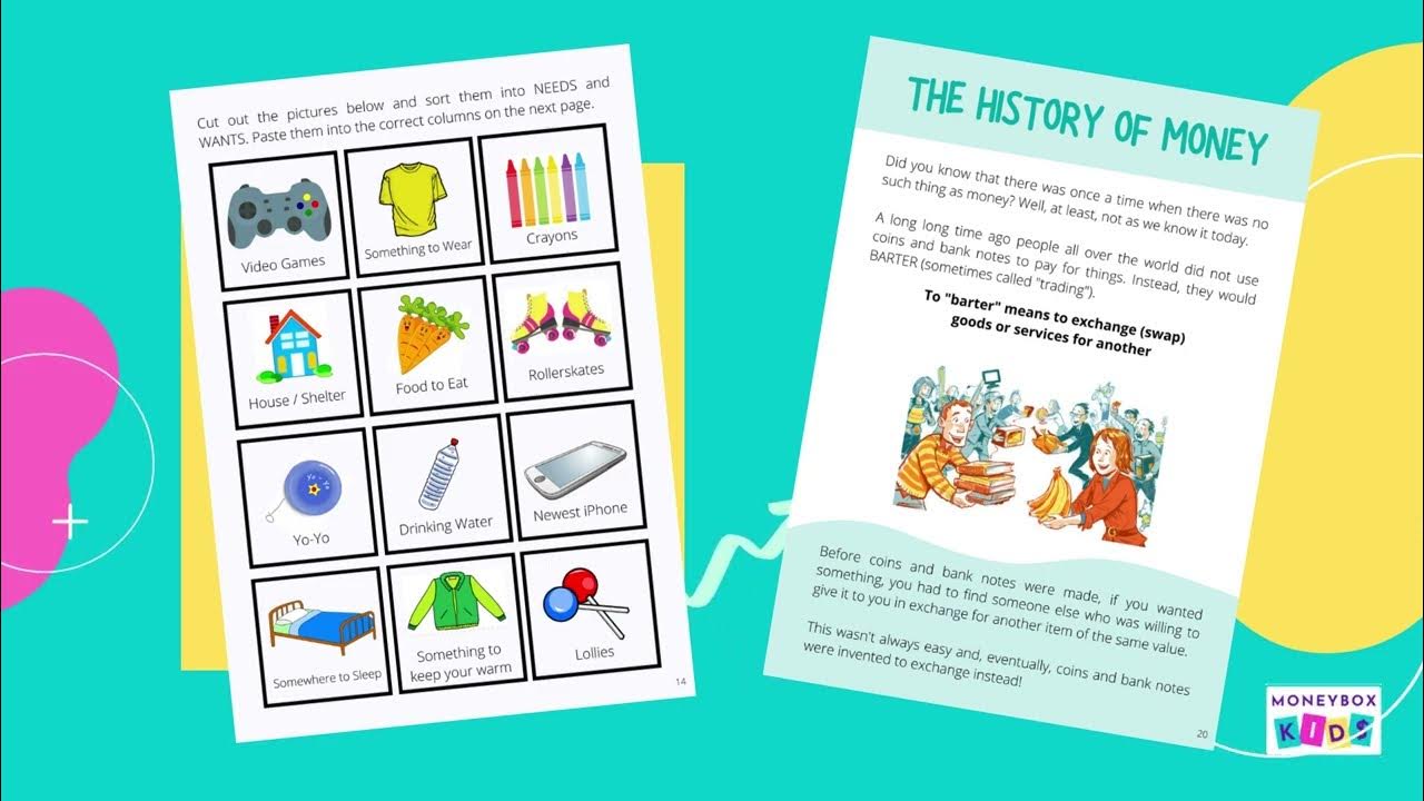 'What is Money' Activity Book for 5-8 Year Olds (Financial Literacy for ...