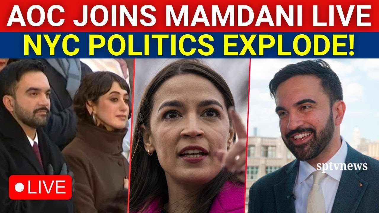 Mamdani LIVE: AOC Joins Zohran Mamdani Inauguration as New York ...