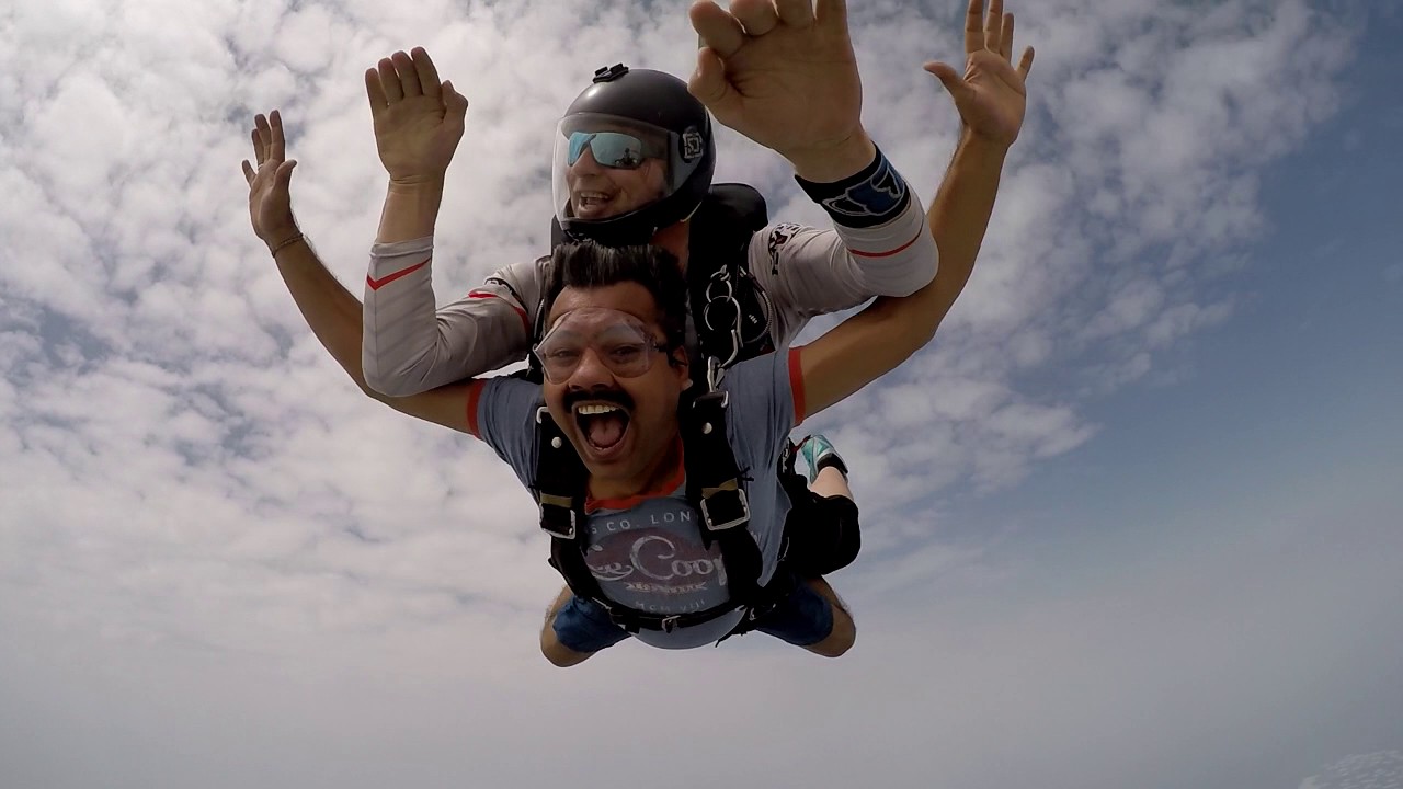 Awesome Sky Dive experience by Piyush Acharya - YouTube