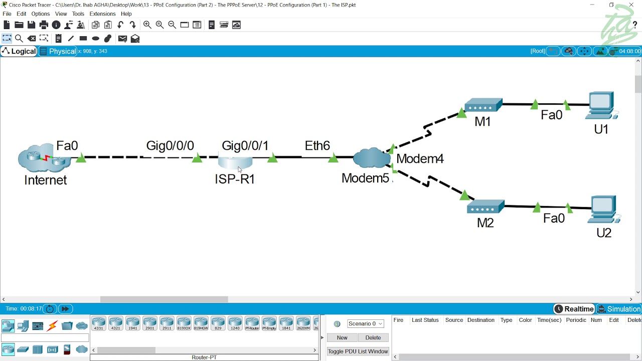 13 - PPoE Configuration (Part 2): The PPPoE Server - YouTube