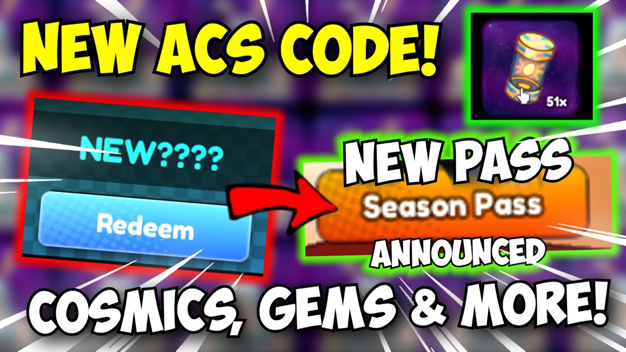 New Cosmic & Luck Code + NEW SEASON PASS! | Anime Champions Simulator ...
