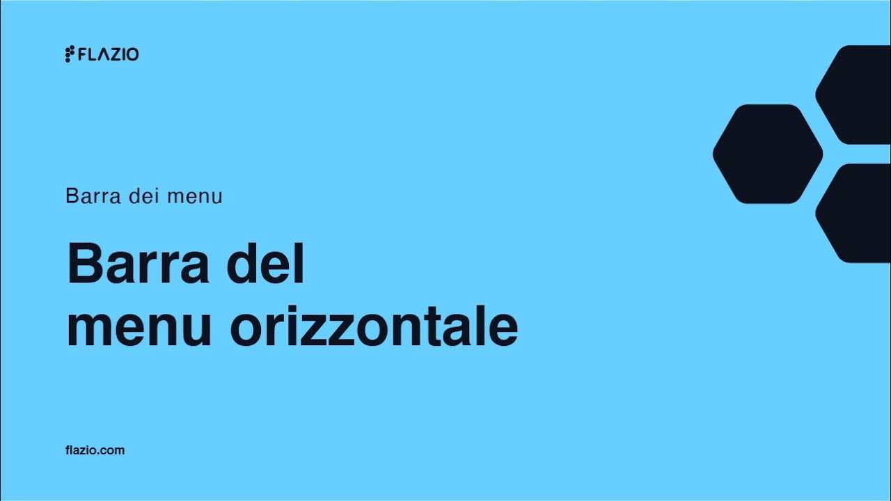 Video Tutorial Flazio - Come aggiungere la barra del menu orizzontale - YouTube