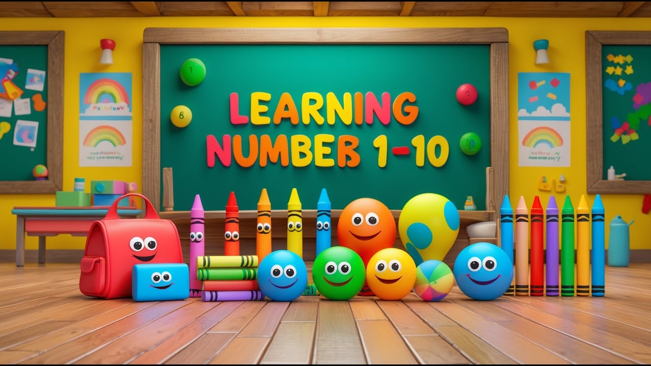 🔢 Let’s Count 1 to 10 at Vivutv | 🎵 Fun Classroom Song for Kids” 📚 ...