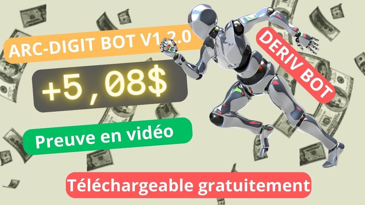 💹Boostez vos gains de +5,08 $ grâce à ce bot de trading sur DERIV BOT [DÉMONSTRATION ] ARCDIGIT ...