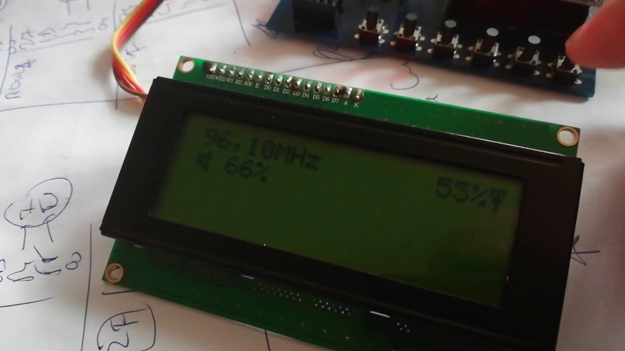 radio cu TEF6686 si Arduino Nano (versiune stailus) - 3 - YouTube