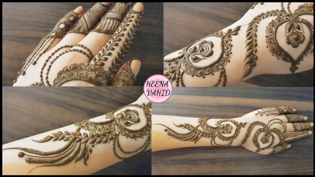 HV creation of henna design #27 | heena vahid - YouTube