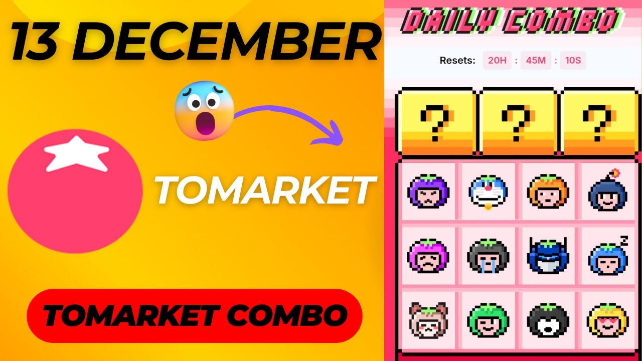 13-14 December tomarket daily combo | Tomarket combo today | tomarket ...