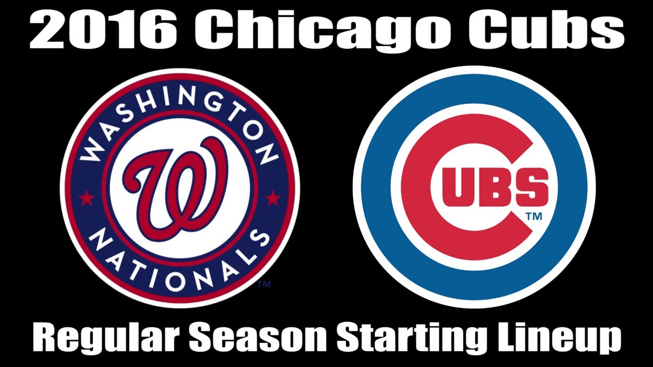 Chicago Cubs Regular Season Starting Lineup 5/5/16 - YouTube
