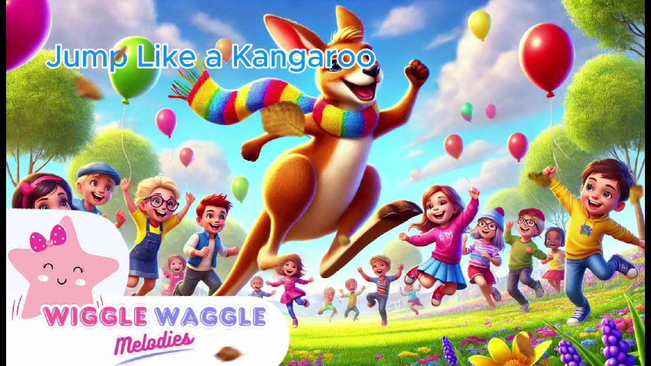 Jump Like a Kangaroo | Wiggle Waggle Melodies @KidsClub-1195 - YouTube