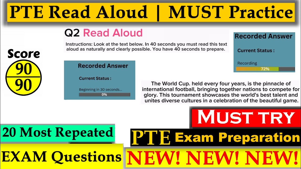 PTE | READ ALOUD | MUST PRACTICE - PTE June PTE 2024 - YouTube