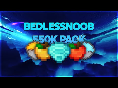 Bedless Noob 550K [16x] by Yuruze | MCPE PvP Texture Pack - YouTube
