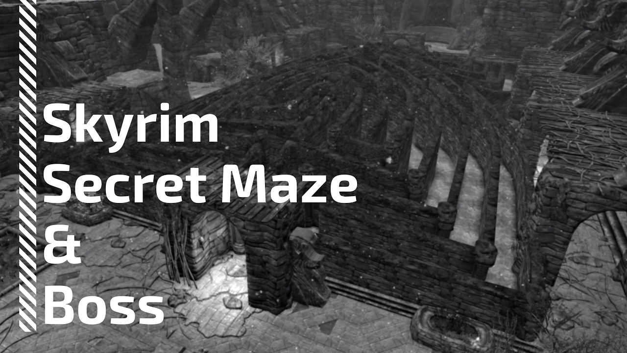 Skyrim Remastered: Secret Maze & Boss (Shalidor's Maze) - YouTube