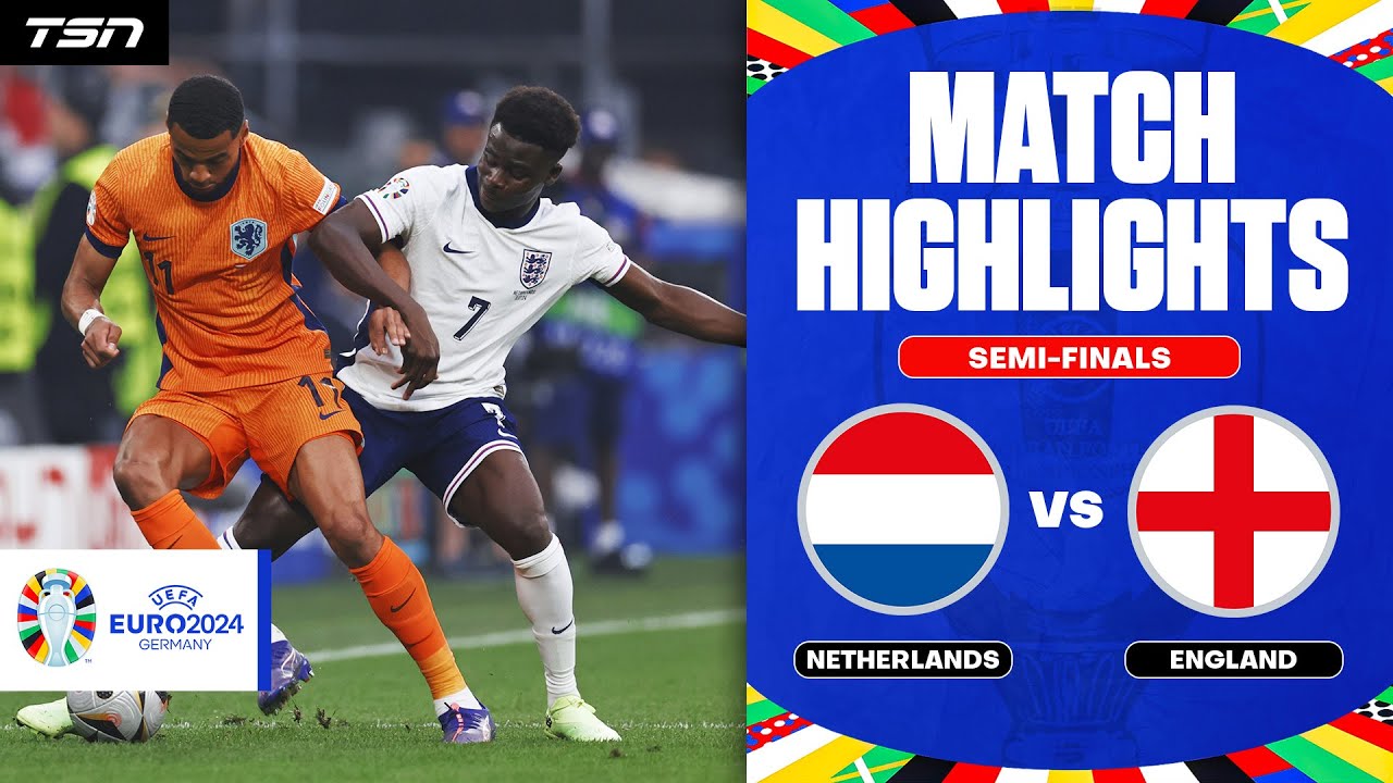 Netherlands vs. England Semi-Finals Full Highlights | EURO2024 - YouTube