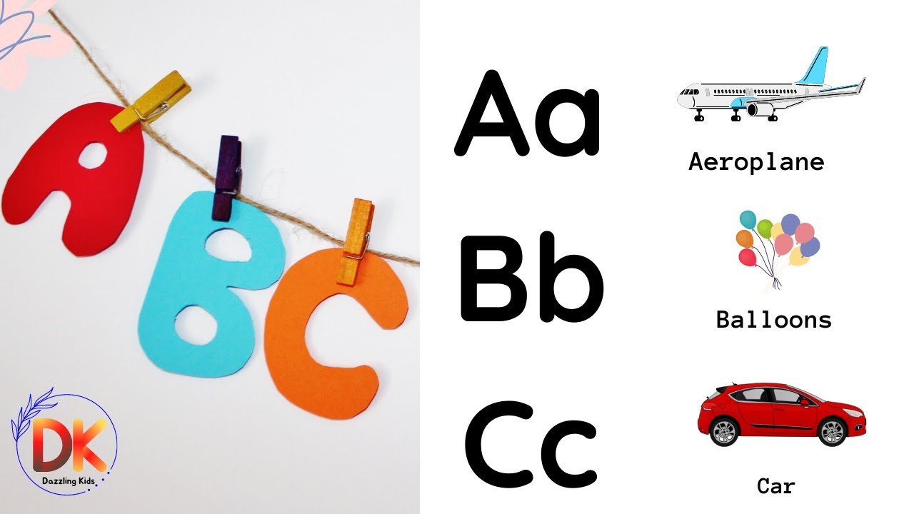 ABC English Alphabets for Kids | Learning alphabets and words - YouTube