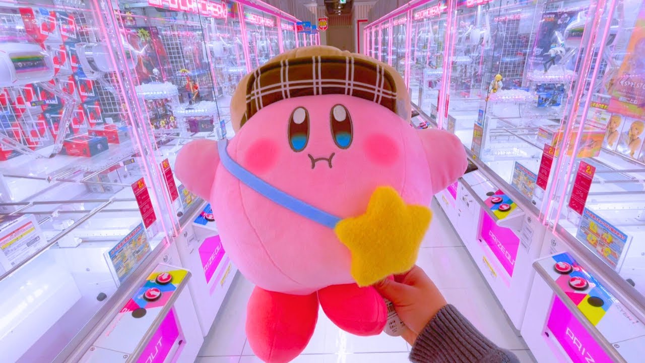 Winning a GIANT Kirby from Japan’s Tricky Claw Machines!🍬 🍩 - YouTube