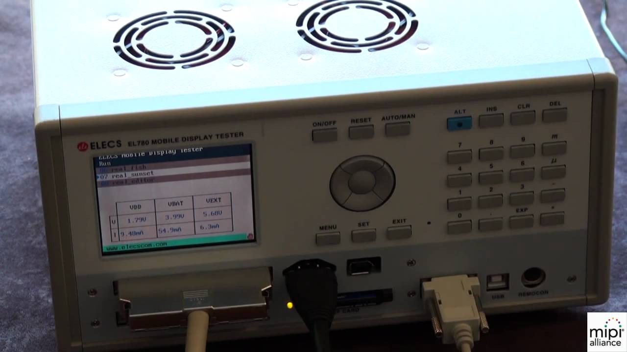ELECS Demonstrates MIPI DSI Signal Generator and Tester - YouTube