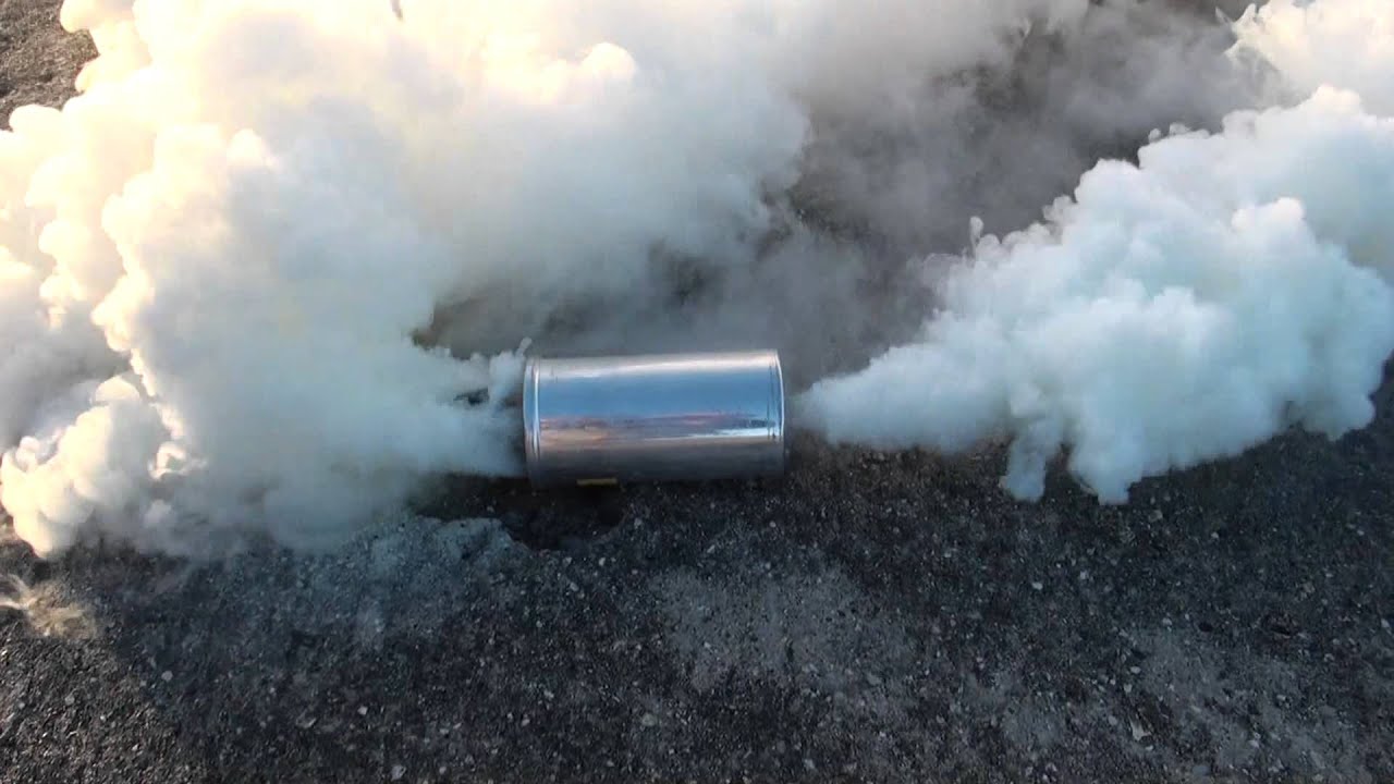 Hand Thrown Munition 60mm White Smoke - YouTube