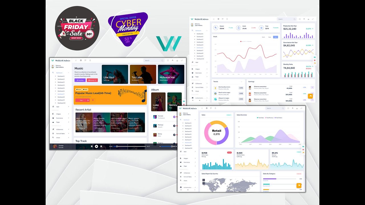 Revolutionize Your Web Projects with Bootstrap 5 UI Kit – WebkitX Admin - YouTube
