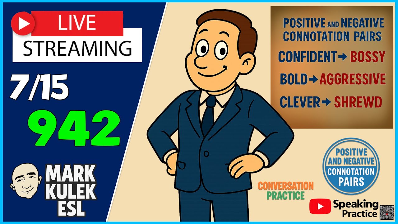 Speak English | Live Stream English Class with Mark Kulek ESL - YouTube